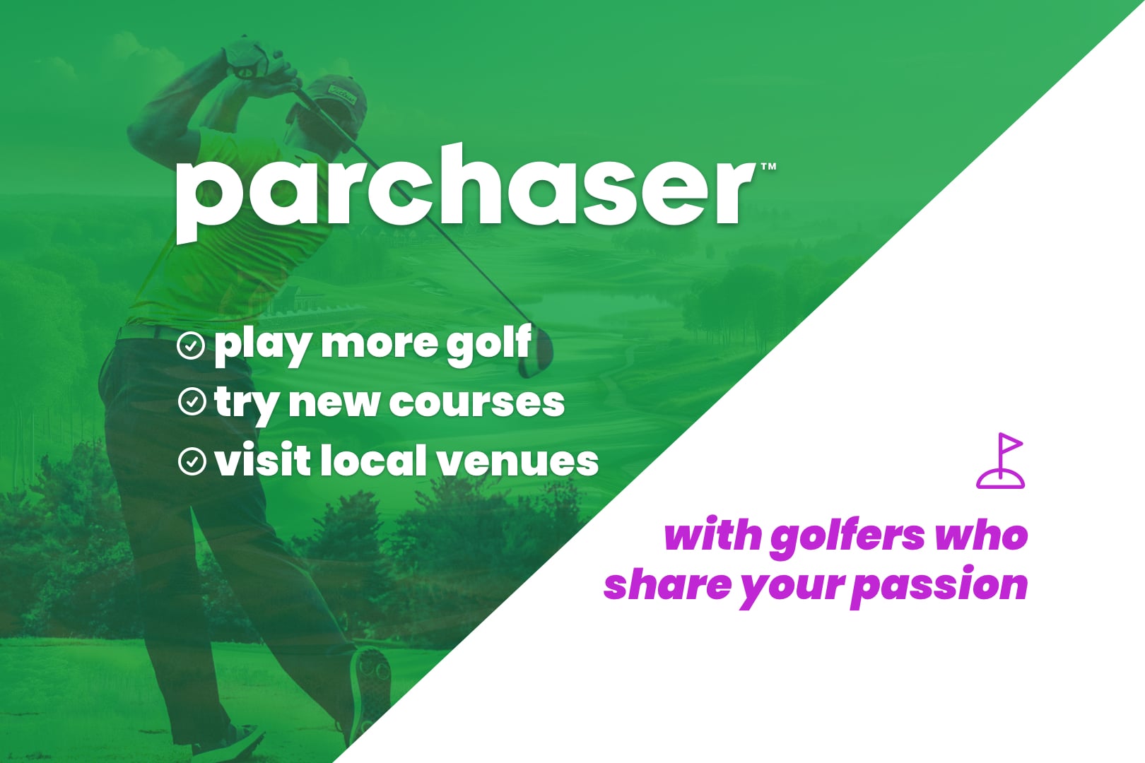 Play more golf with friends you haven't met yet | Parchaser